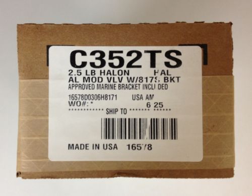 2.5LB Halon 1211 Fire Extinguisher P/N: C352TS - FAA Approved ...