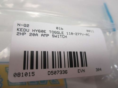 NEW KEDU HY60E 125-277V-AC 2HP 20A AMP ROCKER SWITCH D507336 ...